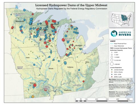 Maps: Licensed Hydropower Dams of the US and Regions - Hydropower ...