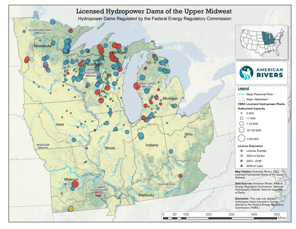 Maps: Licensed Hydropower Dams of the US and Regions - Hydropower ...